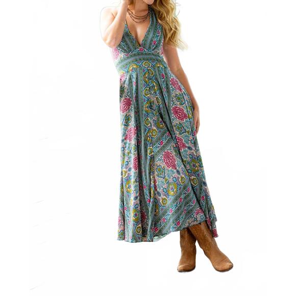 Cienna | Dresses | New Cienna Maxi Halter Dress In Ashanti | Poshmark